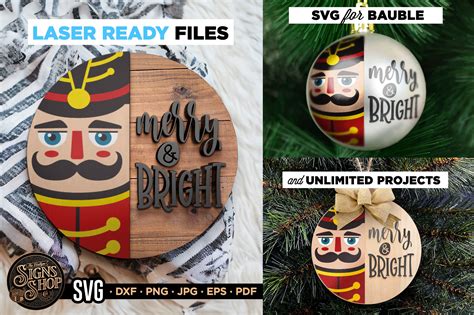 Nutcracker Svg Christmas Svg Door Sign Graphic By The Vintage Signs