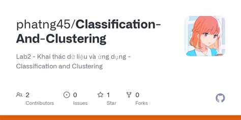 GitHub phatng Classification And Clustering Lab Khai thác dữ liệu và ứng dụng