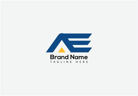 Abstract Ae Letter Modern Initial Lettermarks Logo Design 15118495
