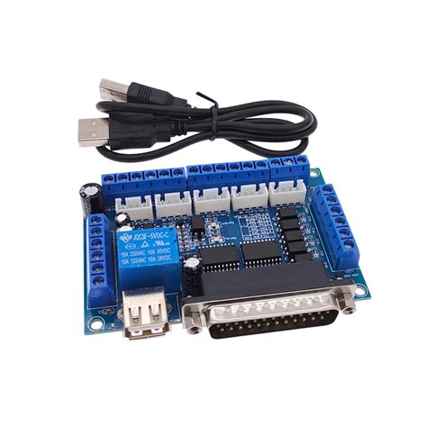 Driver Board MACH Engraving Machine Axis CNC Breakout Board With Optical Coupler For Stepper