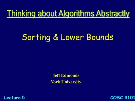 Ppt Sorting Algorithms Abstractly Powerpoint Presentation Free Download Id9646430