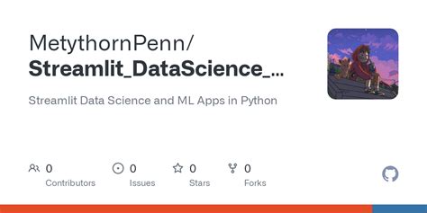 github metythornpenn streamlit datascience project streamlit data