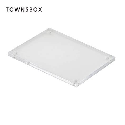 Акриловая рамка блок магнитное настенное крепление Ценник Дисплей стикер стены бумага информация