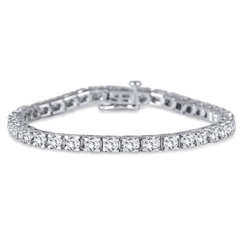 5 Carat Tw Classic Diamond Tennis Bracelet In 14k White Gold H I Color