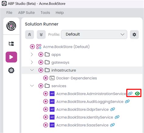 Running Applications Abp Documentation