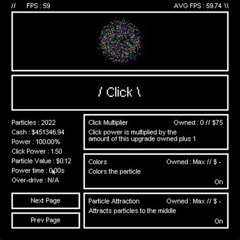 Idle Particle Simulator Version 1 1 0 Idle Particle Simulator By