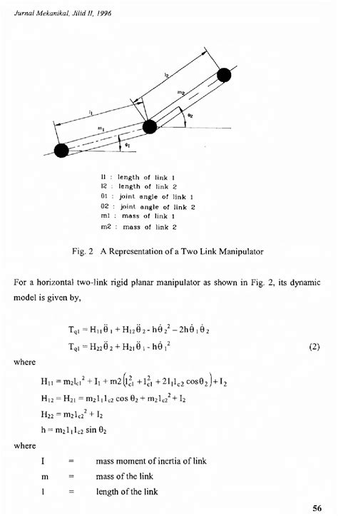 Figure 1 From Active Force Control Applied To A Rigid Robot Arm Semantic Scholar