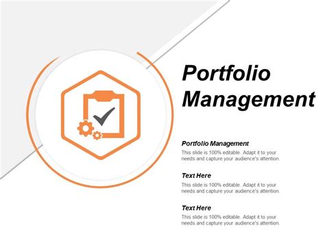 Portfolio Management Ppt PowerPoint Presentation Pictures Background Cpb
