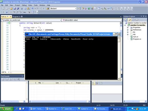 Number To Word Conversion Using C