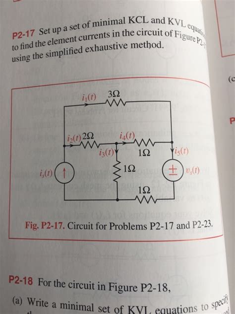solved p2 23 find the currents i1 t i2 t i3 t i4 t
