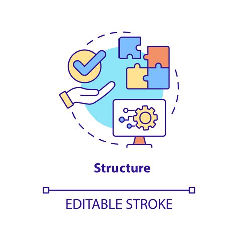 Structure Concept Icon Business Communication Abstract Idea Thin Line