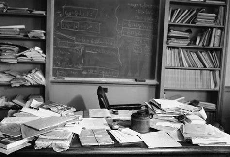 Albert Einsteins Desk At Princeton On The Day He Died In 1955