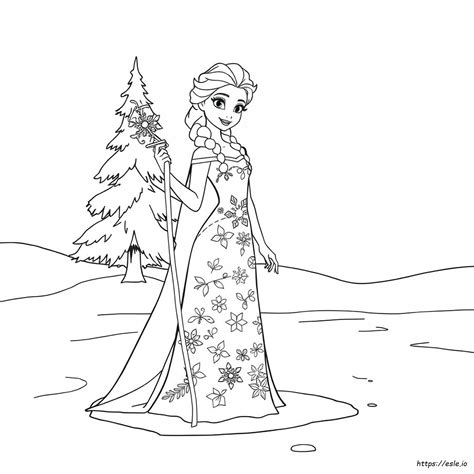 Colouring Pages Elsa