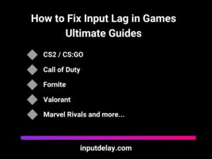How To Test Input Lag And Reduce Gaming Latency