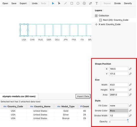 Bind Data To Visual Property Data Illustrateur