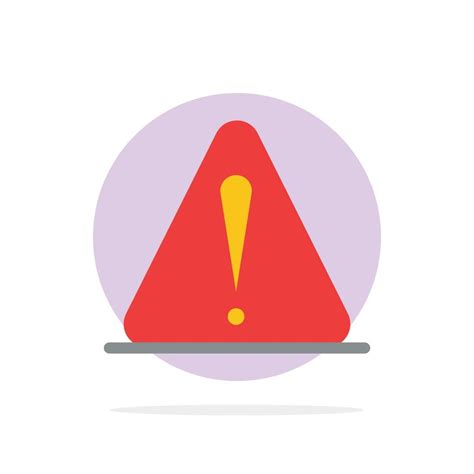 Alert Danger Warning Logistic Abstract Circle Background Flat Color Icon 13512297 Vector Art At