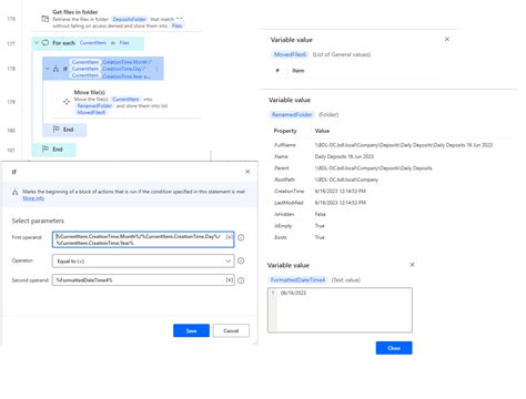 solved move files based on creationtime power platform community
