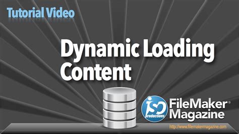 filemaker tutorial dynamic loading content youtube