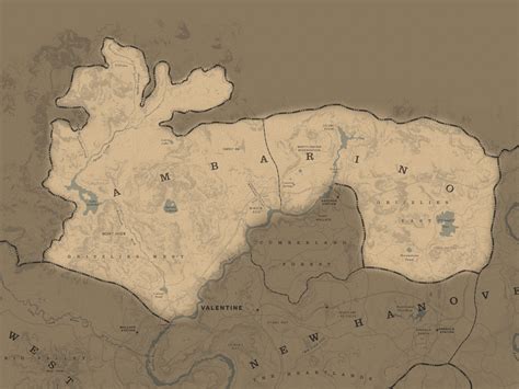 Full Red Dead Redemption 2 Map (HD) & Locations Guide