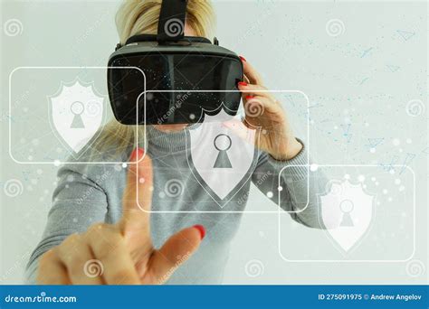 Cyber Security And Futuristic Technology Concept Scan Password With Technology Icons And