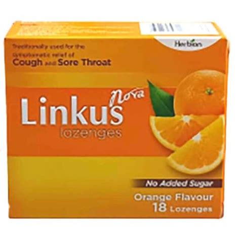 Nova Linkus Lozenges Orange 18s Expiry 202407 Lazada