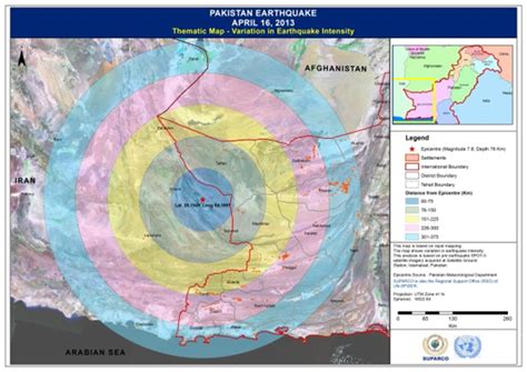 Pakistan Suparco Generates Earthquake Impact Area Maps Un Spider