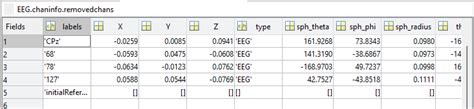 EEG Chaninfo Removedchans Field Error Issue 601 Sccn Eeglab GitHub