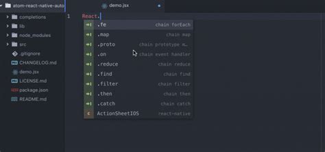 Atom React Native Autocomplete Demo Techacademyマガジン