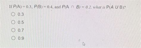 Solved If P A P B And P AB What Is P AB Chegg Com