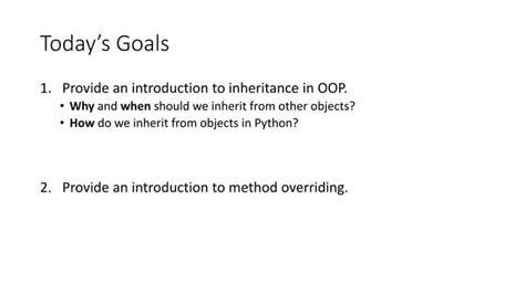 Python Oop Class 2 Inheritance Pptx