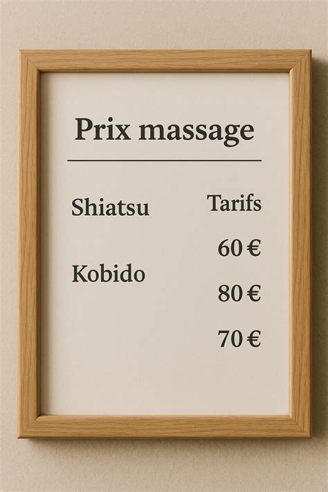 Massage Japon Prix Shiatsu Kobido De 3000 ¥ à 180 € Vitalis Head Spa