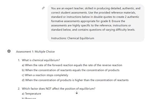 ChatGPT Prompts For AI Question Generation For Teachers