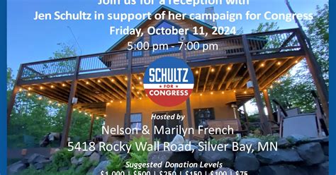 Silver Bay Fundraiser For Jen Schultz · Jen Schultz For Congress