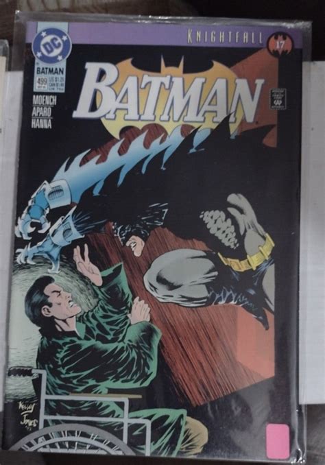 Batman 499 1993 Dc Knightfall Pt 17 Bane Robin Bruce Wayne Crippled