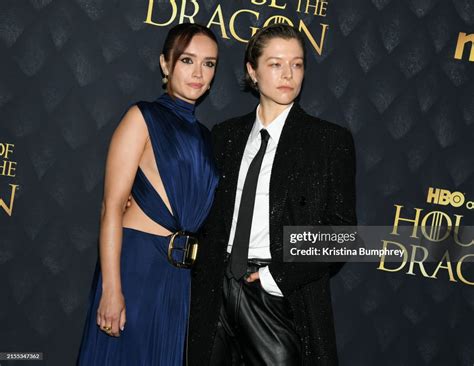 Olivia Cooke And Emma Darcy At The House Of The Dragon Nyc Red
