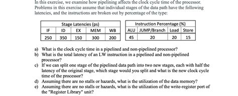 Solved In This Exercise We Examine How Pipelining Affects