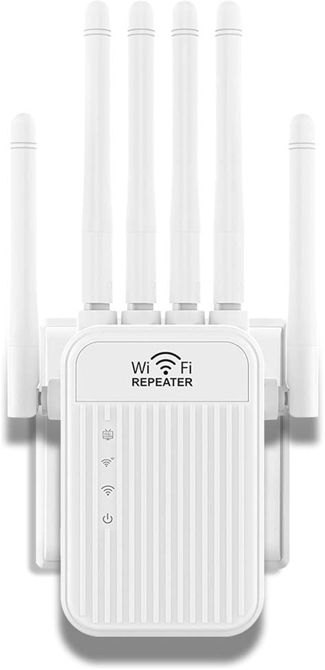 2025 New Powerful Wifi Repeater Wifi Repeater 6 Antennas 2 Lan Ports Wifi Extender Compatible