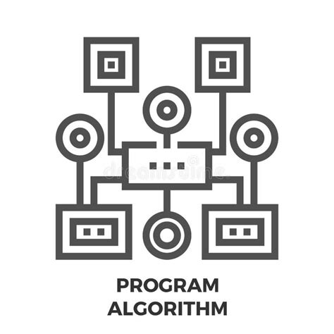 Algorithm Line Icon Stock Illustrations 10764 Algorithm Line Icon