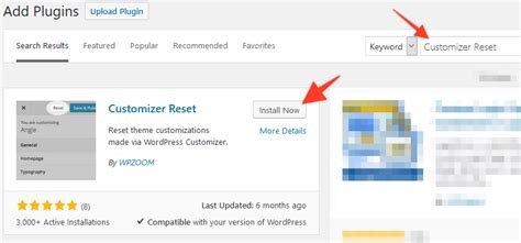 WordPress How To Reset The Customizer Options Pipdig Support