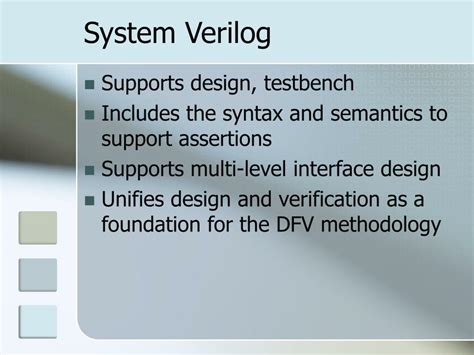 PPT Design For Verification PowerPoint Presentation Free Download ID 3412420