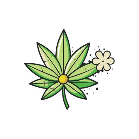 Weed Leaf Cartoon Vector Art Icons And Graphics For Free Download