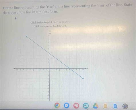 Draw A Line Representing The Rise And A Line Representing The Run