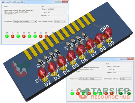 A Simple Parallel Port Controller For Led Control