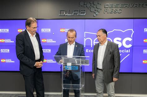 Fiesc E Governo De Sc Firmam Cooperação Para O Plano Neosc Fiesc