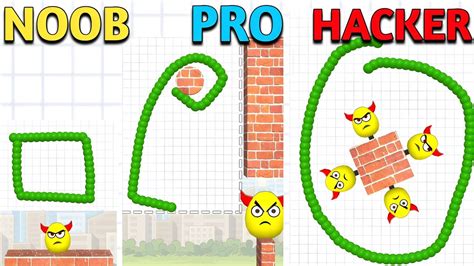 NOOB Vs PRO Vs HACKER Draw To Smash YouTube