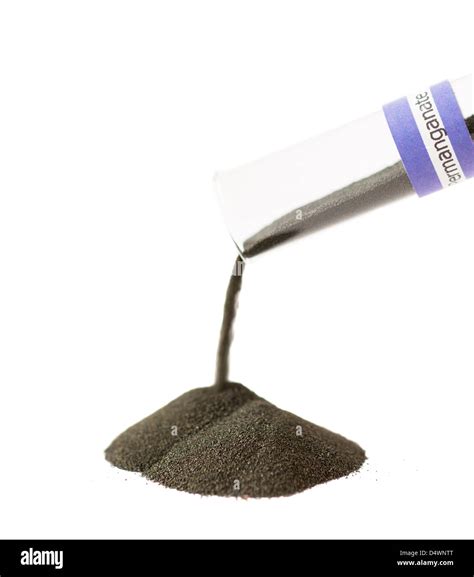 Test Tube Pouring Potassium Permanganate Crystals Kmn04 Condys Crystals