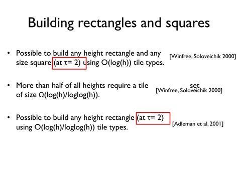 Ppt An Introduction To Algorithmic Tile Self Assembly Powerpoint