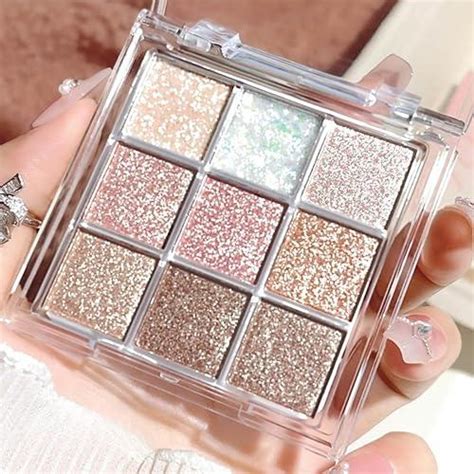 9 Colors Glitter Shimmer Eyeshadow Makeup Palette Korean Natural Eye