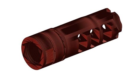 Muzzle Brake Lantac Dragon 3d Model Cgtrader
