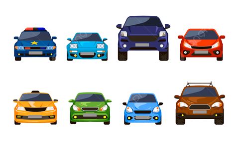 Car Front View Vector